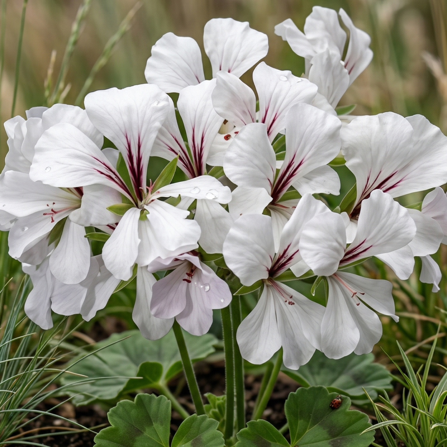 Cascade White Geranium - 4" Live Ornamental Flowers – Planted Places